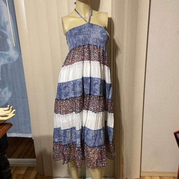 Obogifft | Dresses | Women Medium Beards Boho Gypsy Halter Summer Dress ...